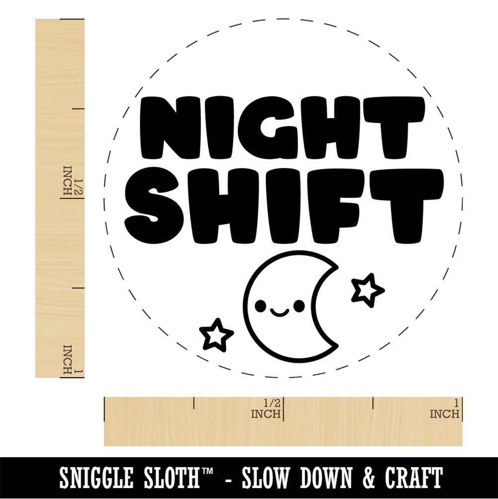 Night Shift Work Schedule Rubber Stamp for Stamping Crafting Planners ...