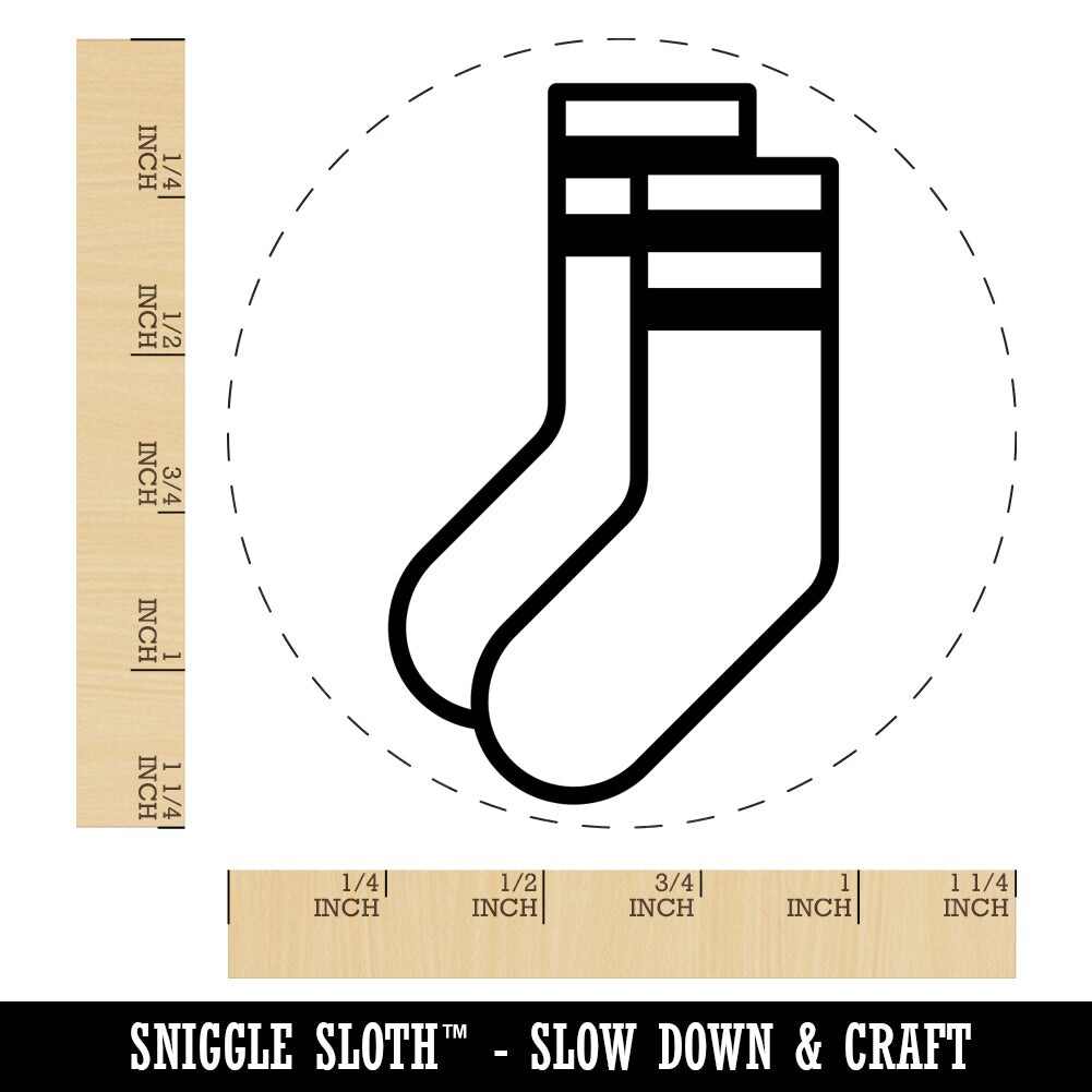 Pair of Socks Sport Laundry Rubber Stamp for Stamping Crafting Planners ...