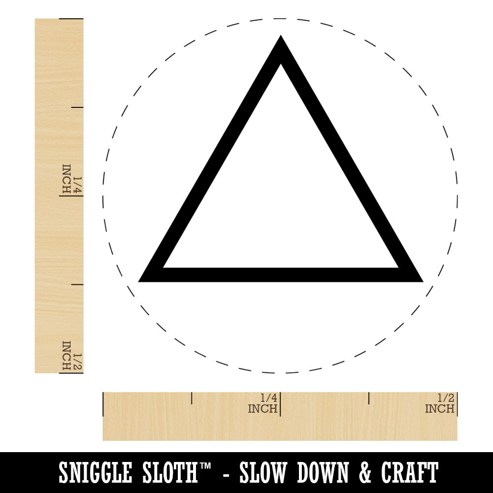 Triangle Witch Symbol Fire Wicca Element Rubber Stamp for Stamping ...