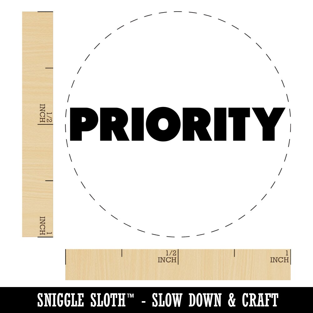 Priority Bold Text Rubber Stamp for Stamping Crafting Planners | Michaels