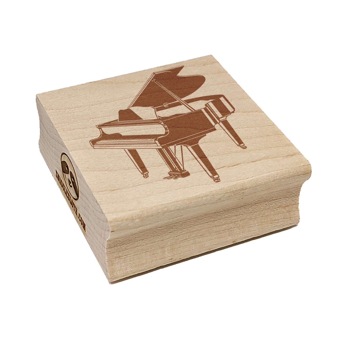 Grand Piano Musical Instrument Square Rubber Stamp for Stamping ...