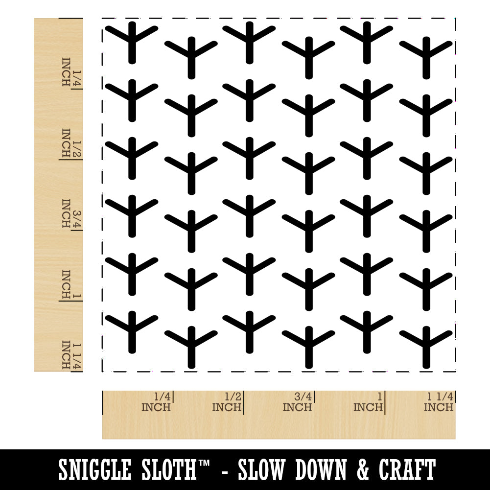 Bird Tracks Background Square Rubber Stamp for Stamping Crafting | Michaels
