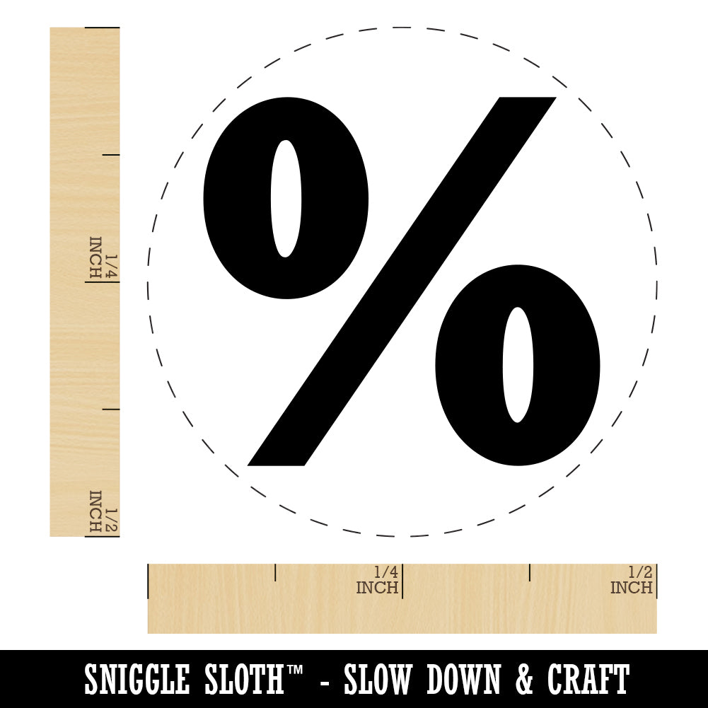 Percent Symbol Rubber Stamp for Stamping Crafting Planners | Michaels