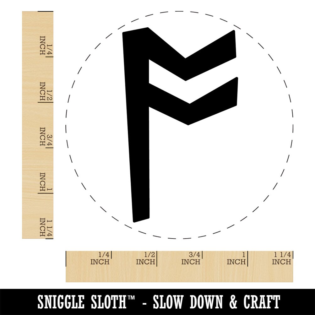 Norse Viking Dwarven Rune Letter O Rubber Stamp for Stamping Crafting ...