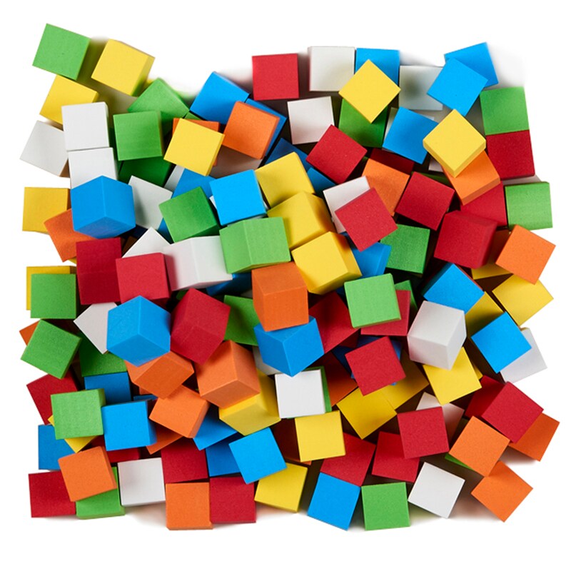 Foam Blank Dice, Assorted Color, 16mm, Bag of 200 | Michaels