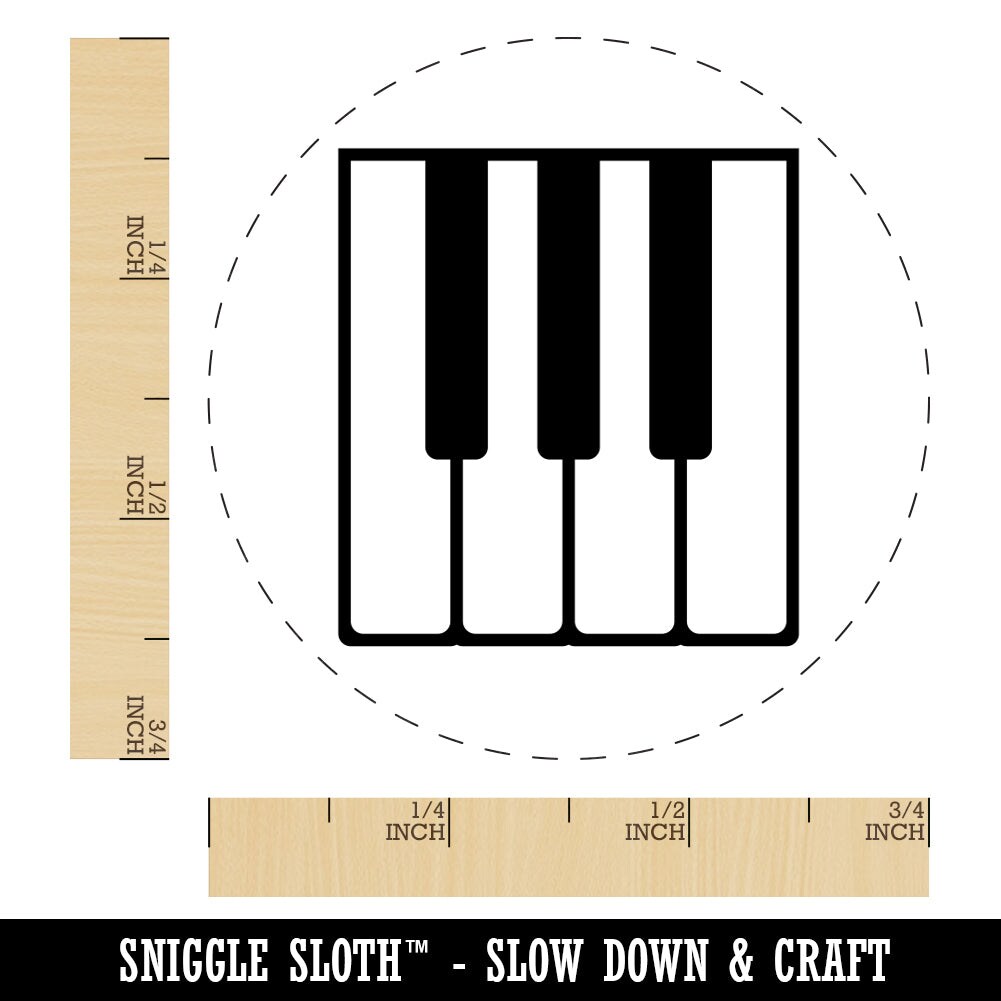 Piano Keys Music Rubber Stamp for Stamping Crafting Planners | Michaels
