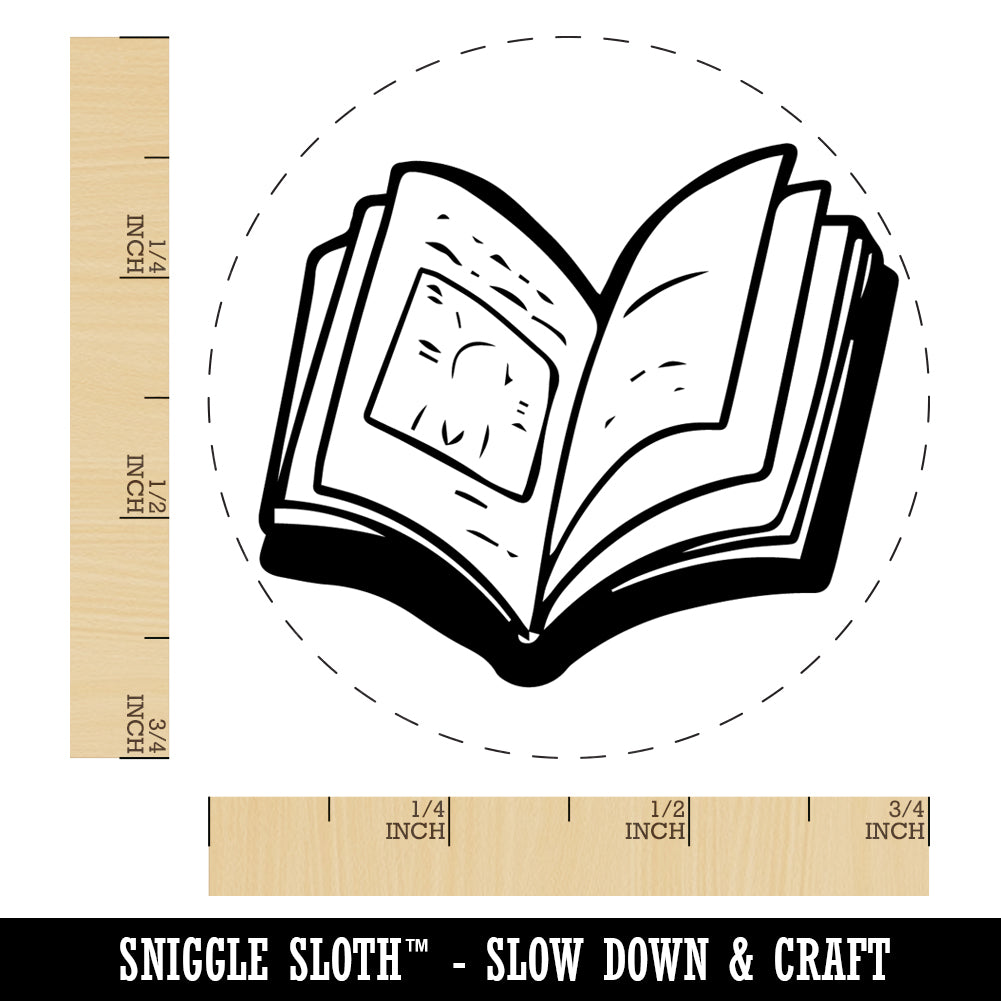 Open Book Rubber Stamp for Stamping Crafting Planners | Michaels