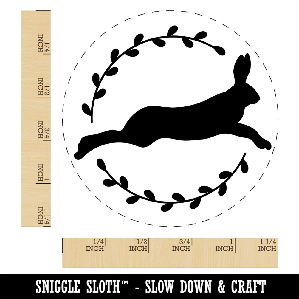 Leaping Jack Rabbit Silhouette Rubber Stamp for Stamping Crafting ...