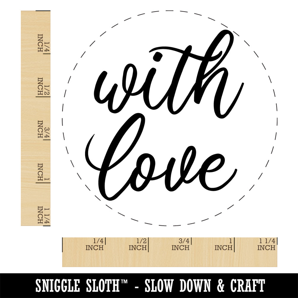 With Love Script Rubber Stamp for Stamping Crafting Planners | Michaels