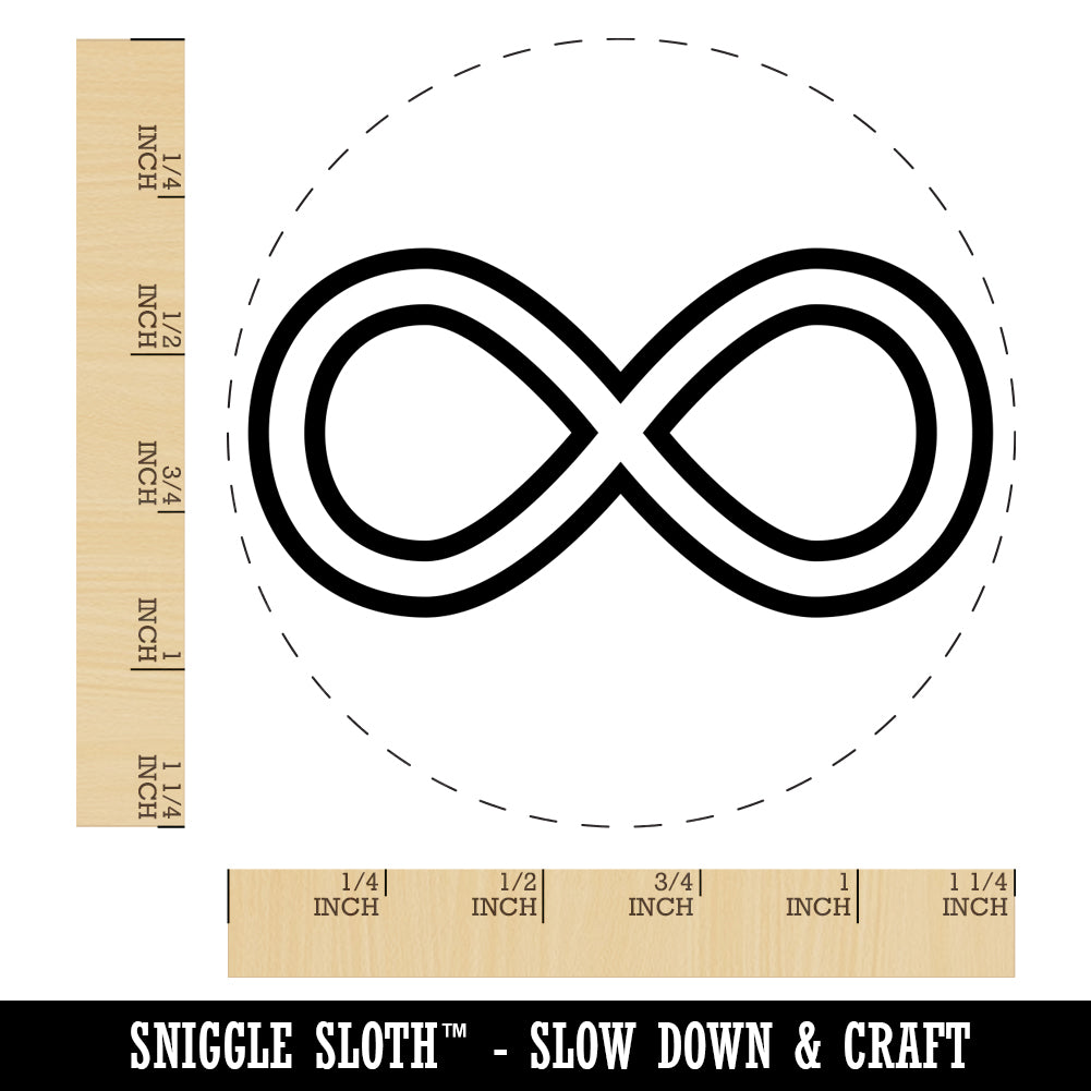 Infinity Symbol Outline Rubber Stamp for Stamping Crafting Planners ...