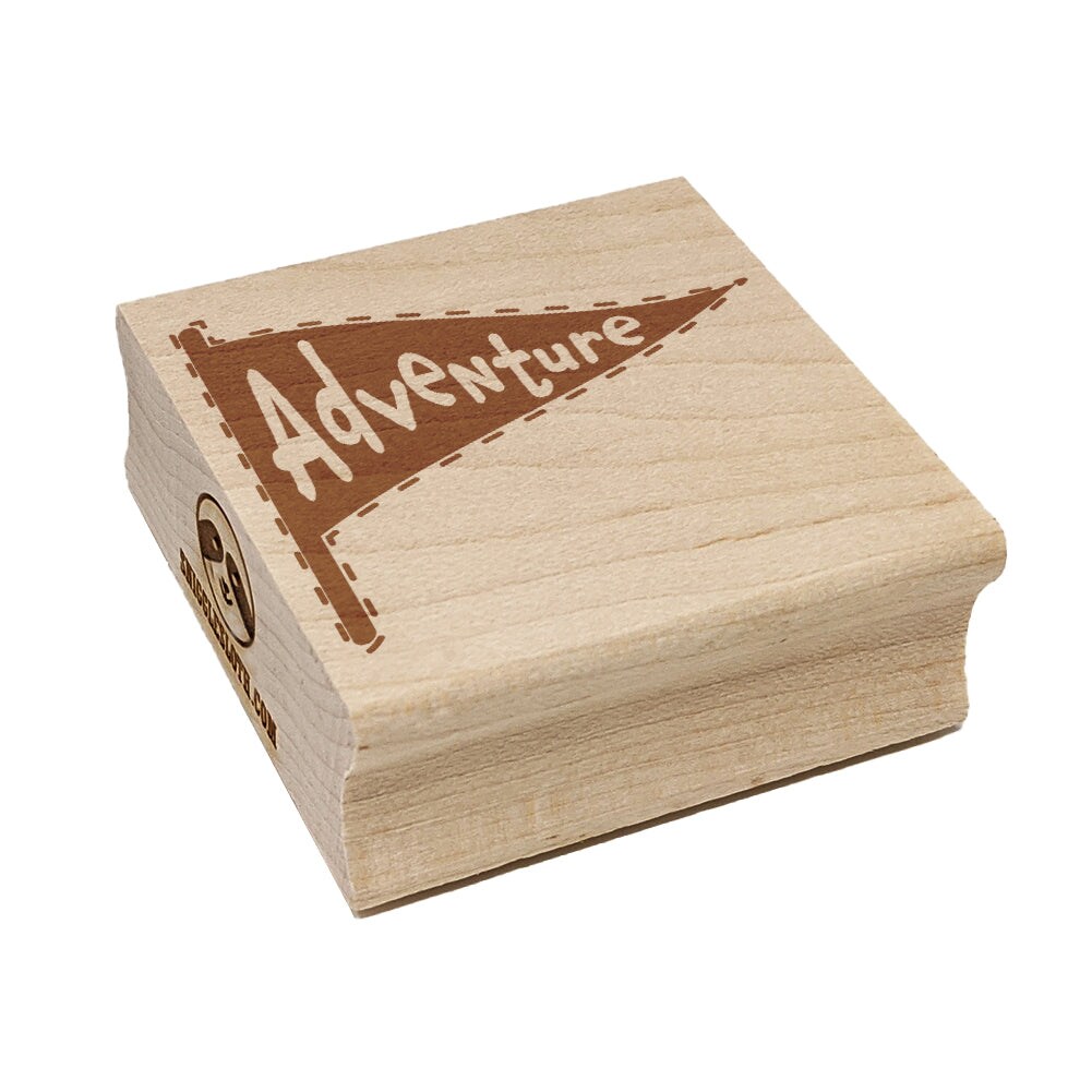 Adventure Flag Square Rubber Stamp for Stamping Crafting | Michaels