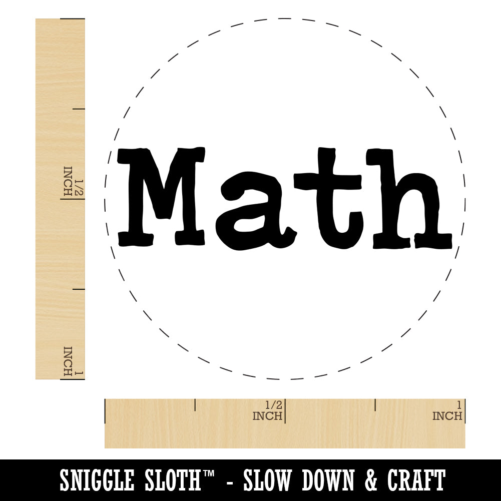 Math School Fun Text Rubber Stamp for Stamping Crafting Planners | Michaels