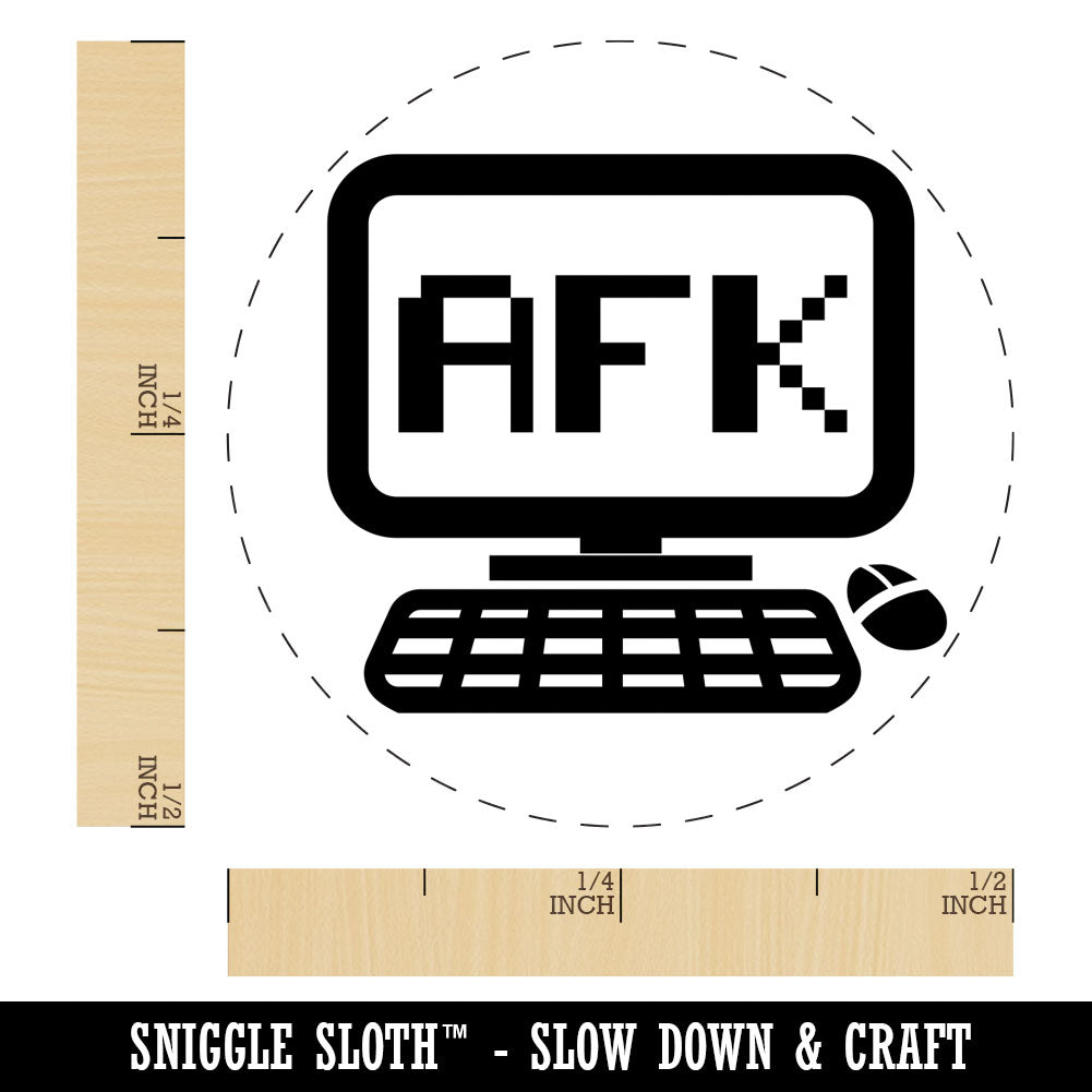AFK Away From Keyboard Computer Rubber Stamp for Stamping Crafting ...