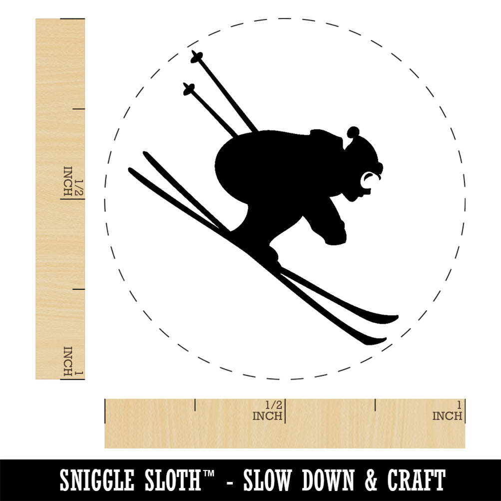 Skiing Ski Tuck Bully Bullet Stance Downhill Rubber Stamp for Stamping ...
