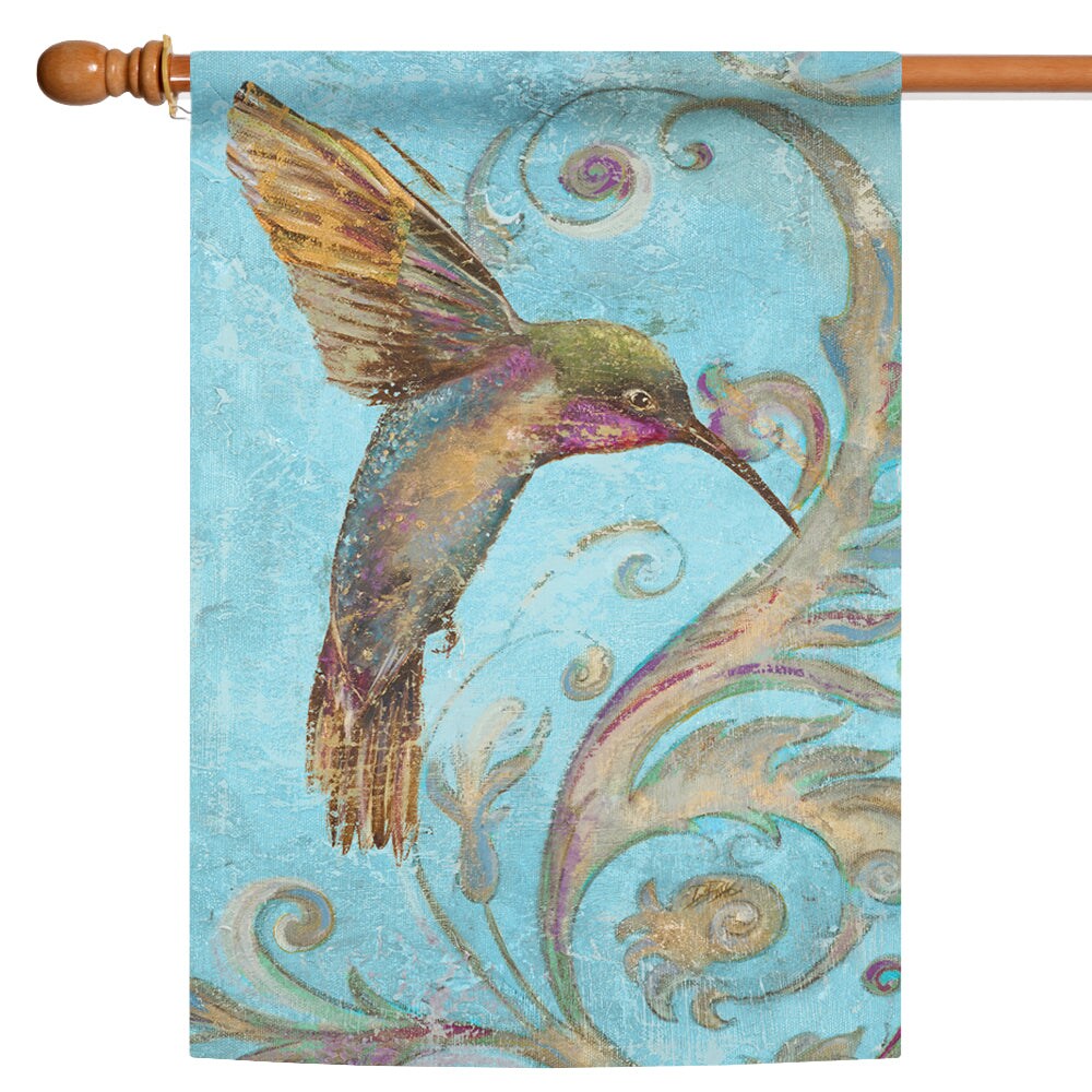 Hand Painted Hummingbird Decorative Hummingbird Flag | Michaels