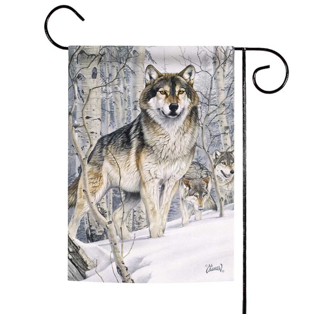 Snow Wolves Decorative Winter Flag | Michaels