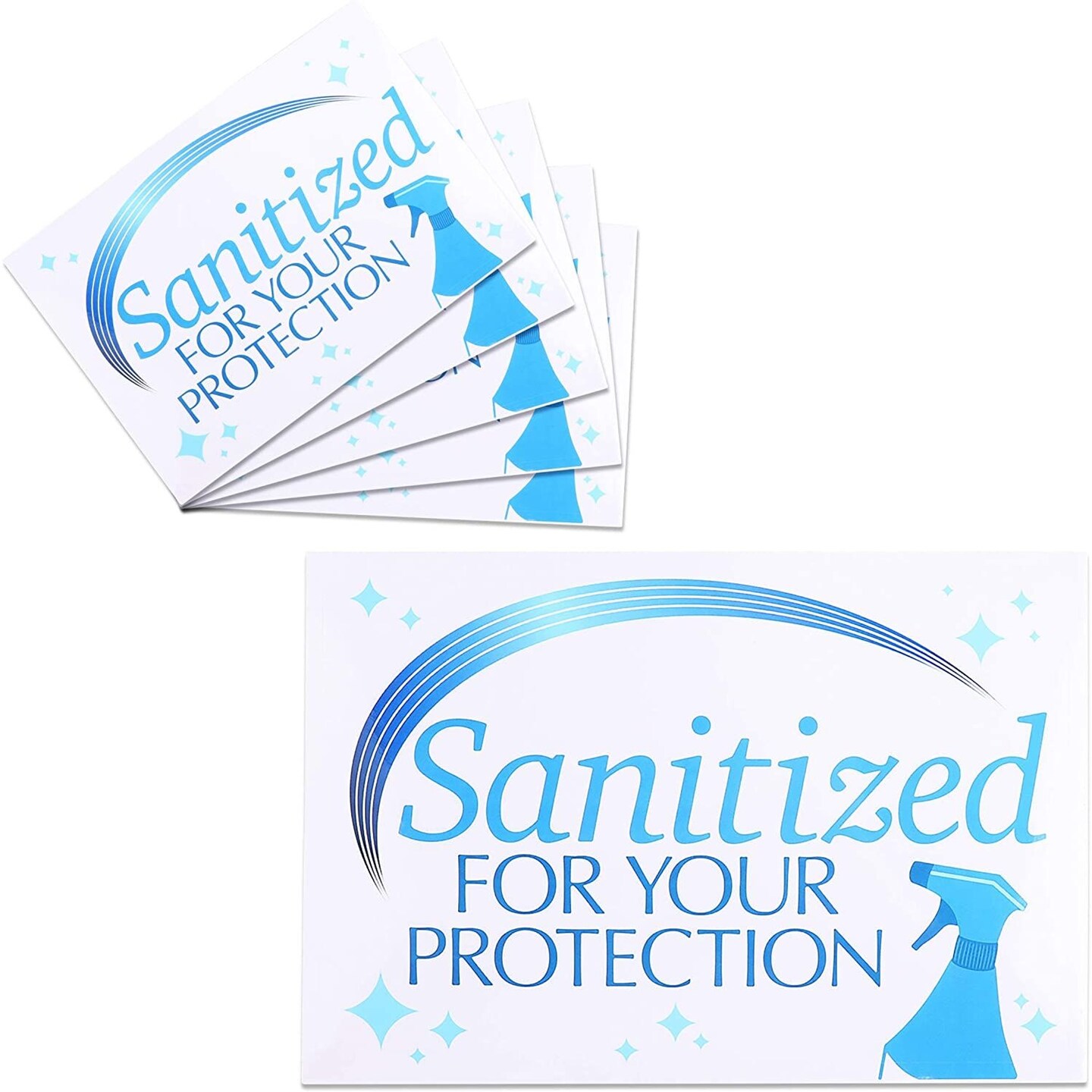 Signs, Cleared For Your Protection (5 x 3.5 In, 12 Pack) | Michaels
