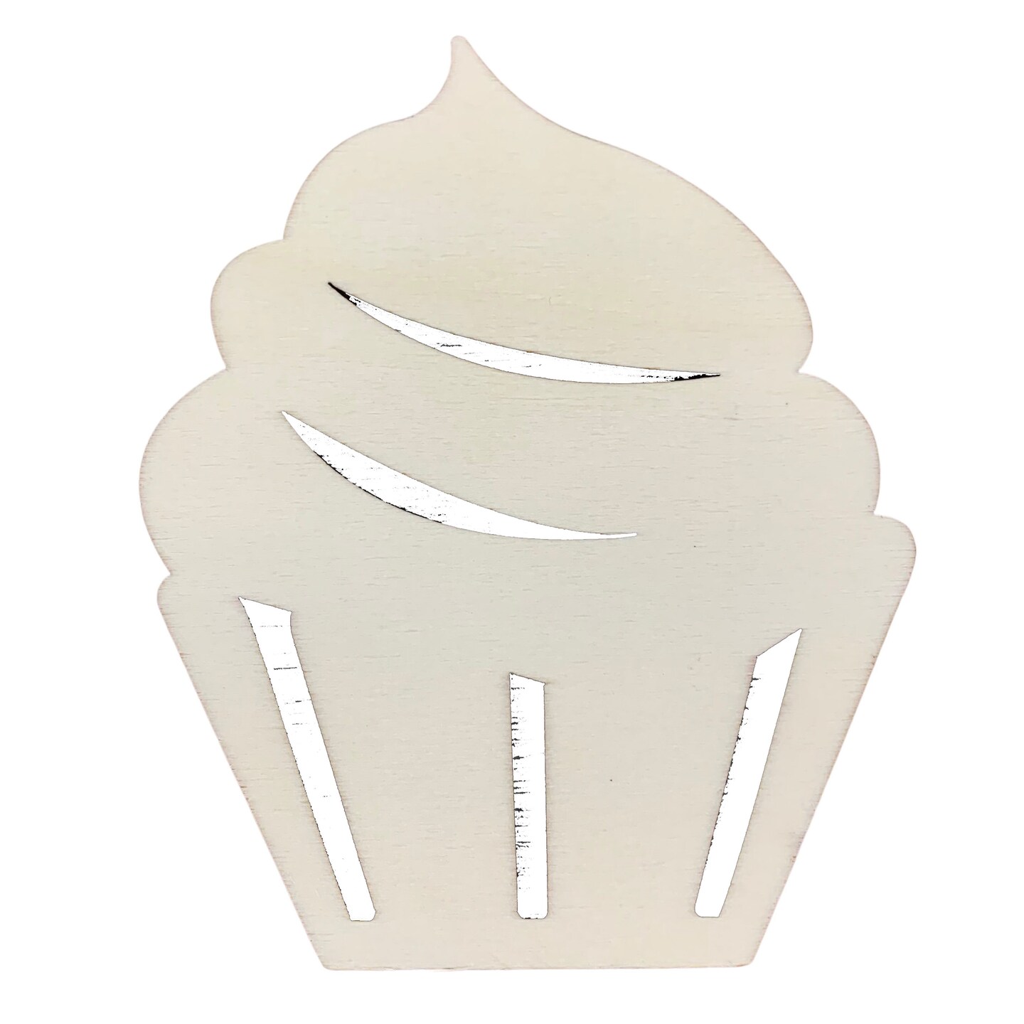 Unfinished Wooden Cupcake Shape Cutout DIY Craft 5 Inches | Michaels