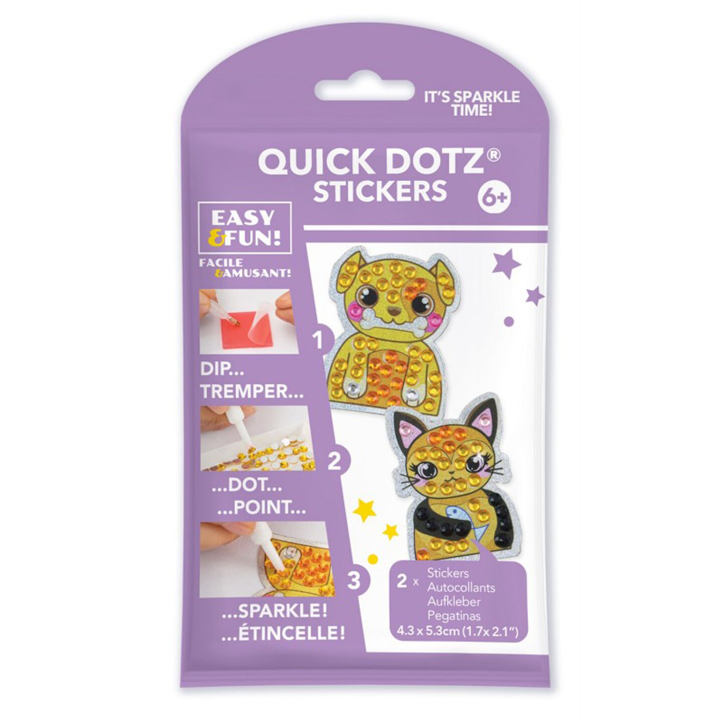 Diamond Dotz Kits - QUICK DOTZ - BIG DOTZ - Stickers, Pack 9, Pup & Pus ...