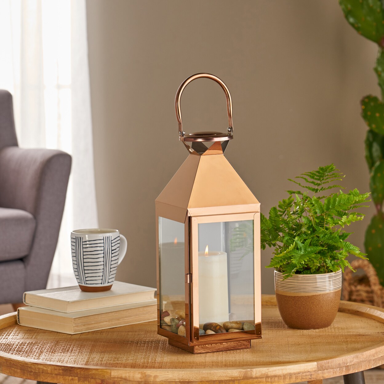 GDFStudio Maggie 16" Modern Stainless Steel Lantern | Michaels