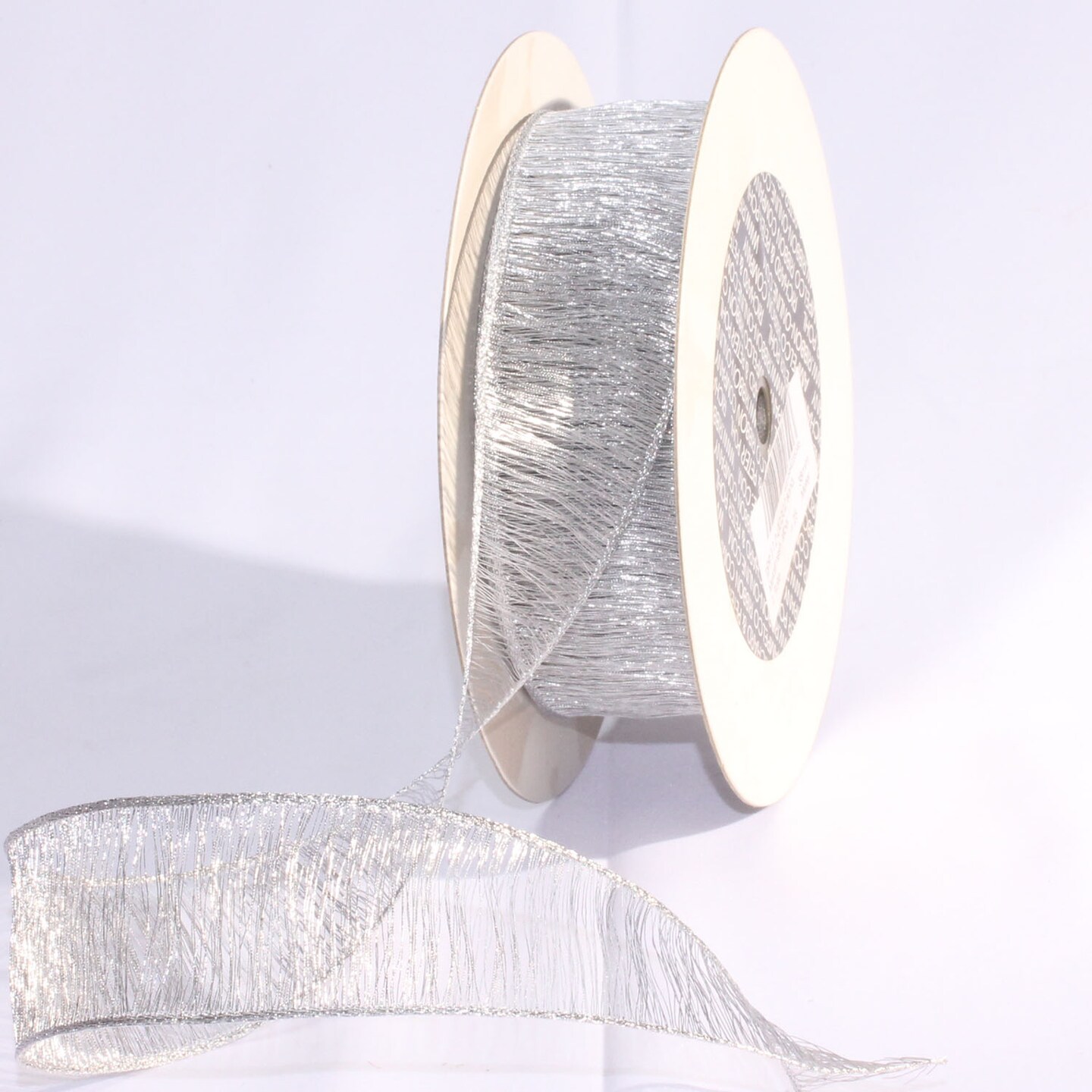 The Ribbon People Shining Metallic Silver Mesh Wired Craft Ribbon 1.5 ...