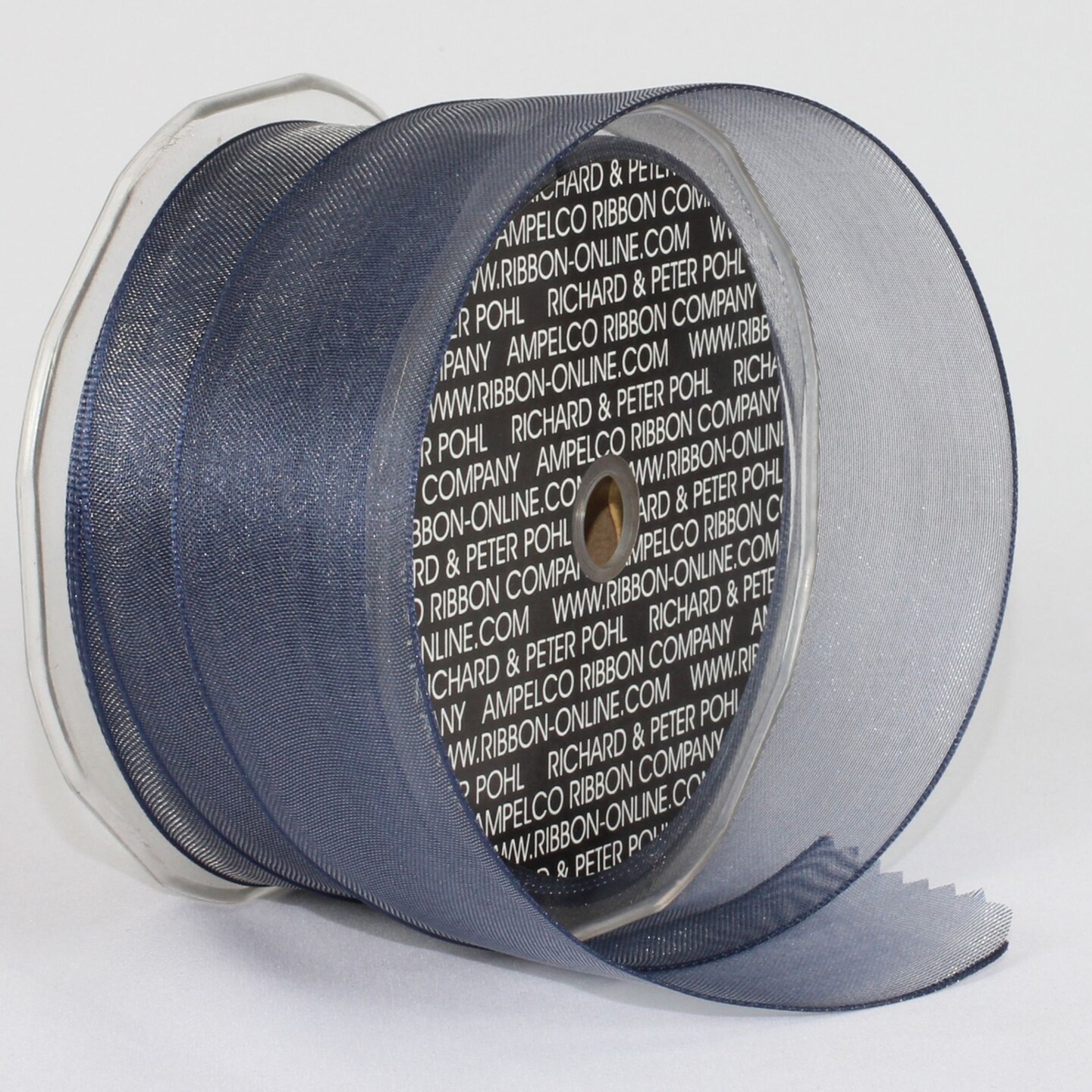 The Ribbon People Blue Graphite Wired Craft Ribbon 1.5" x 27 Yards ...