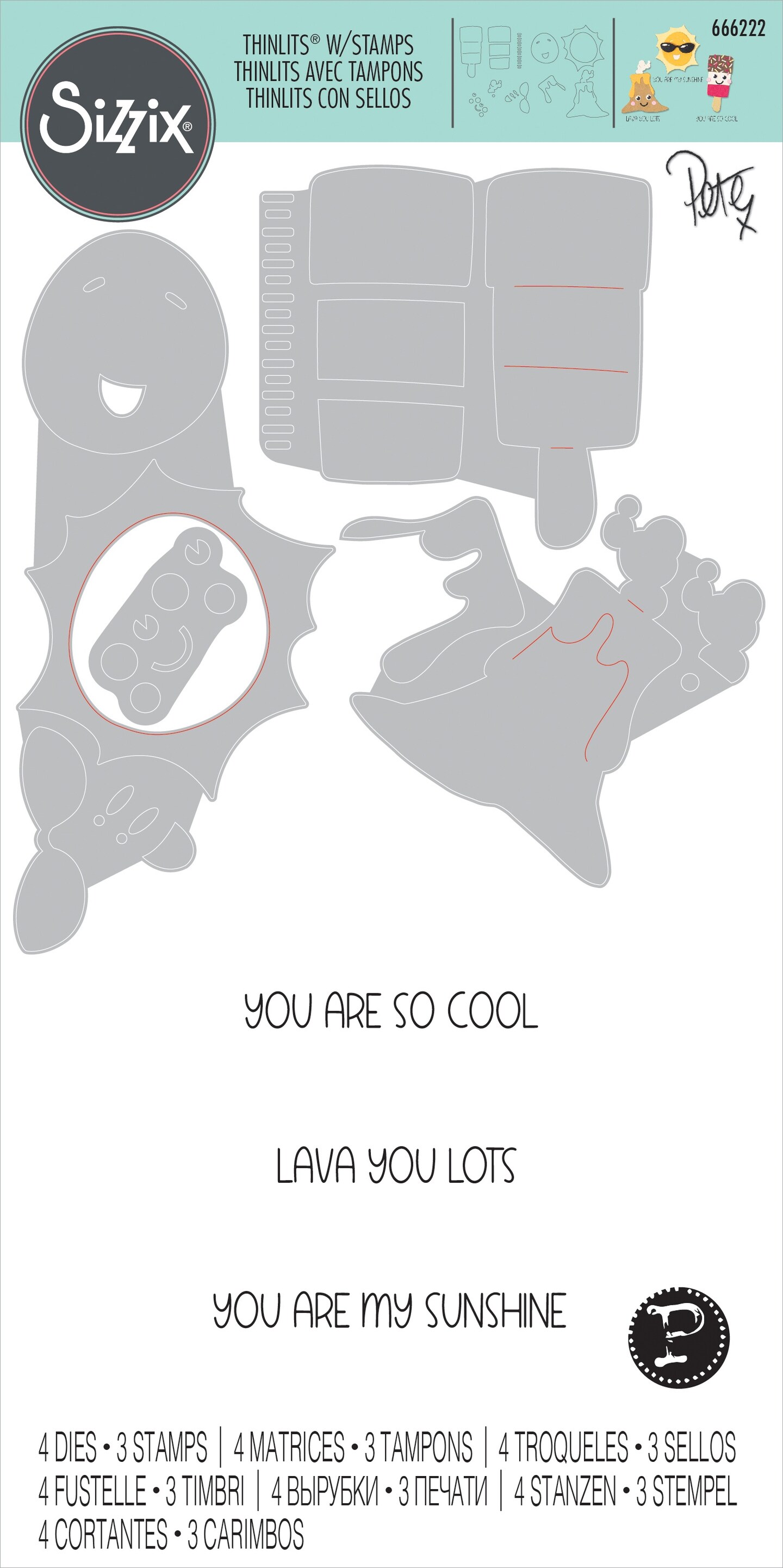 Sizzix Thinlits Die & Stamp Set By Pete Hughes-Crazy Characters #2 | Michaels