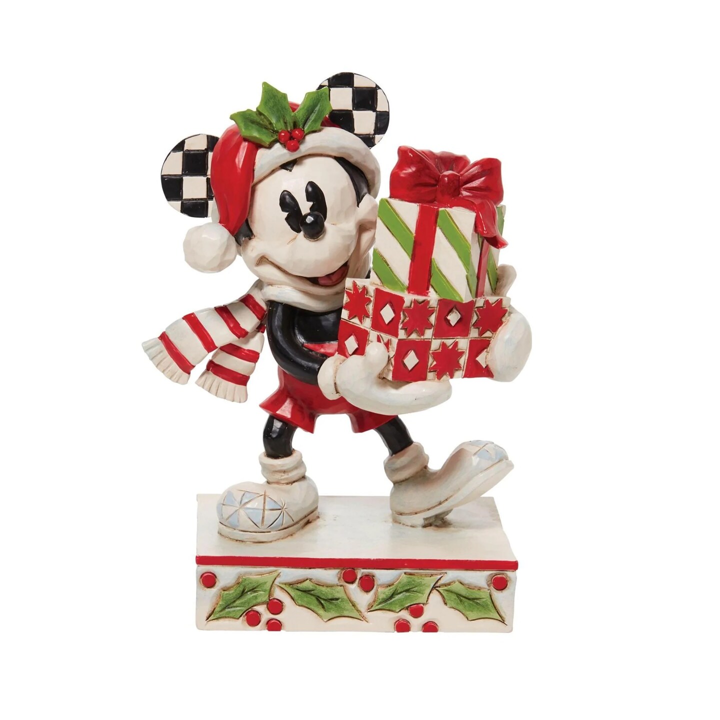 Department 56 Dept 56 Mickey with Stacked Presents Christmas Figure ...