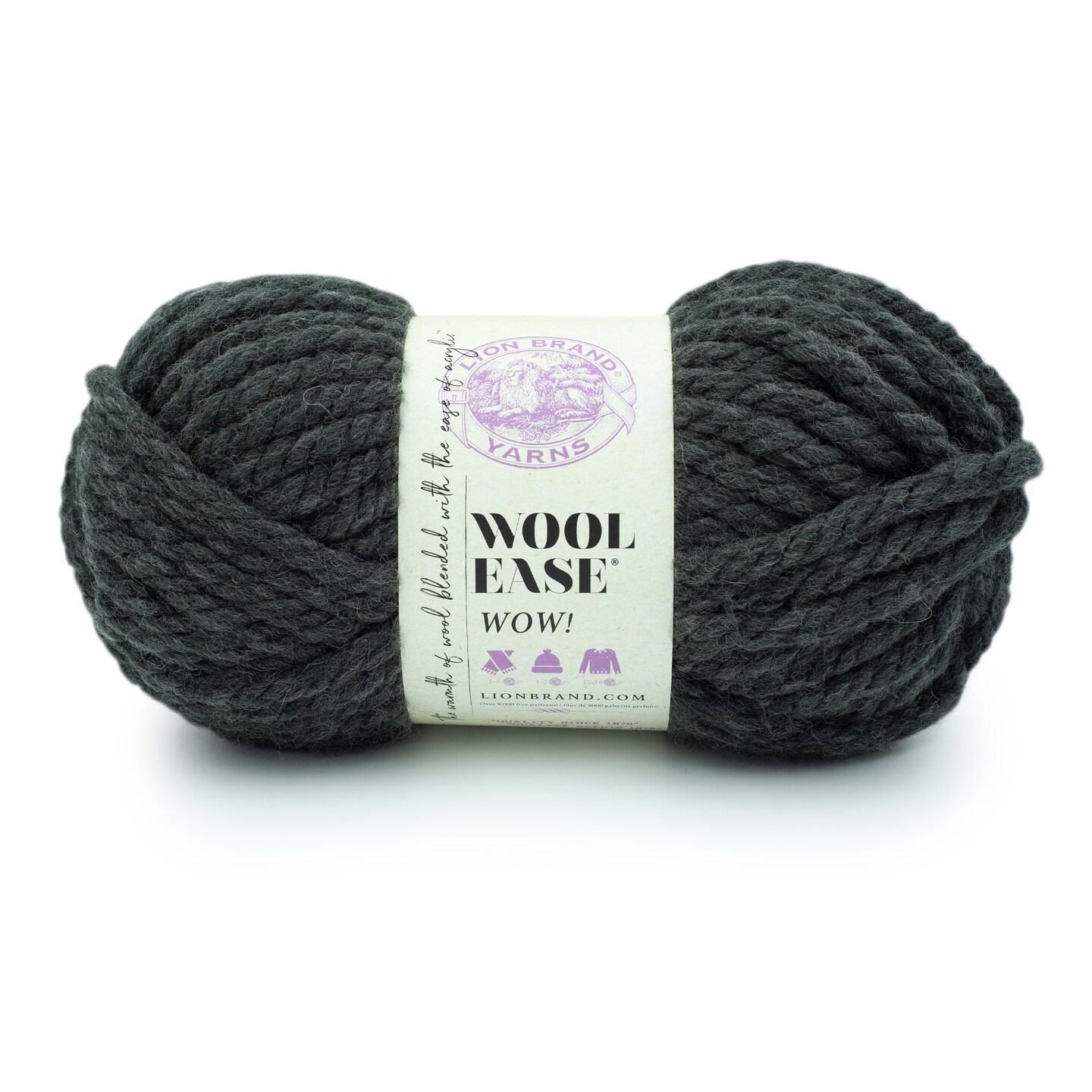 Lion Brand Wool-Ease Wow Yarn-Charcoal | Michaels