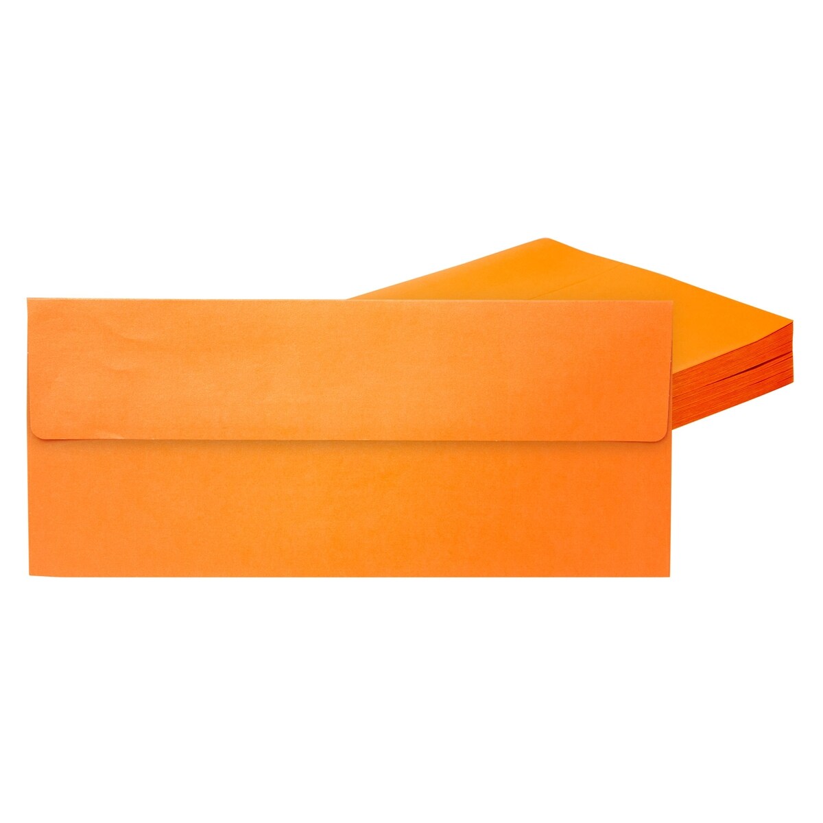 50 Pack #10 Orange Business Envelopes with Square Flap for Mailing ...