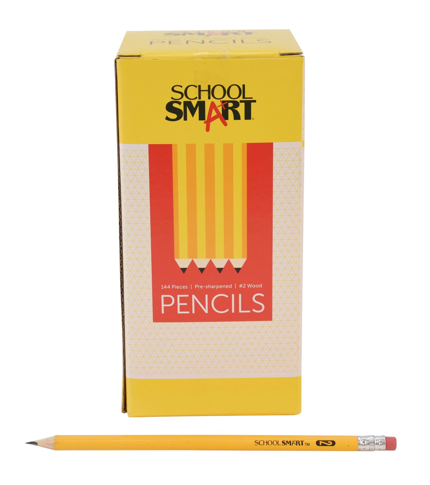 School Smart No 2 Pencils, Pre-Sharpened, Hexagonal with Latex-Free ...