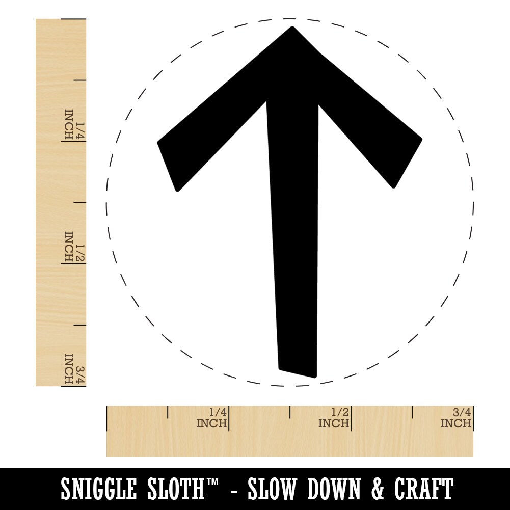 Norse Viking Dwarven Rune Letter T Rubber Stamp for Stamping Crafting ...