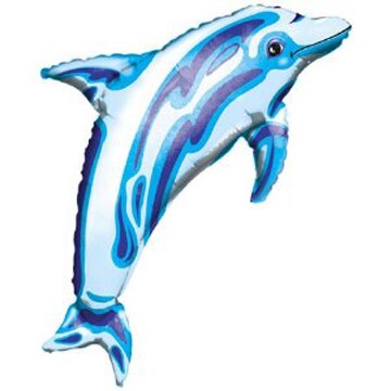 Transparent Blue Dolphin Helium Shape Balloon, Color: Multicolor | Michaels