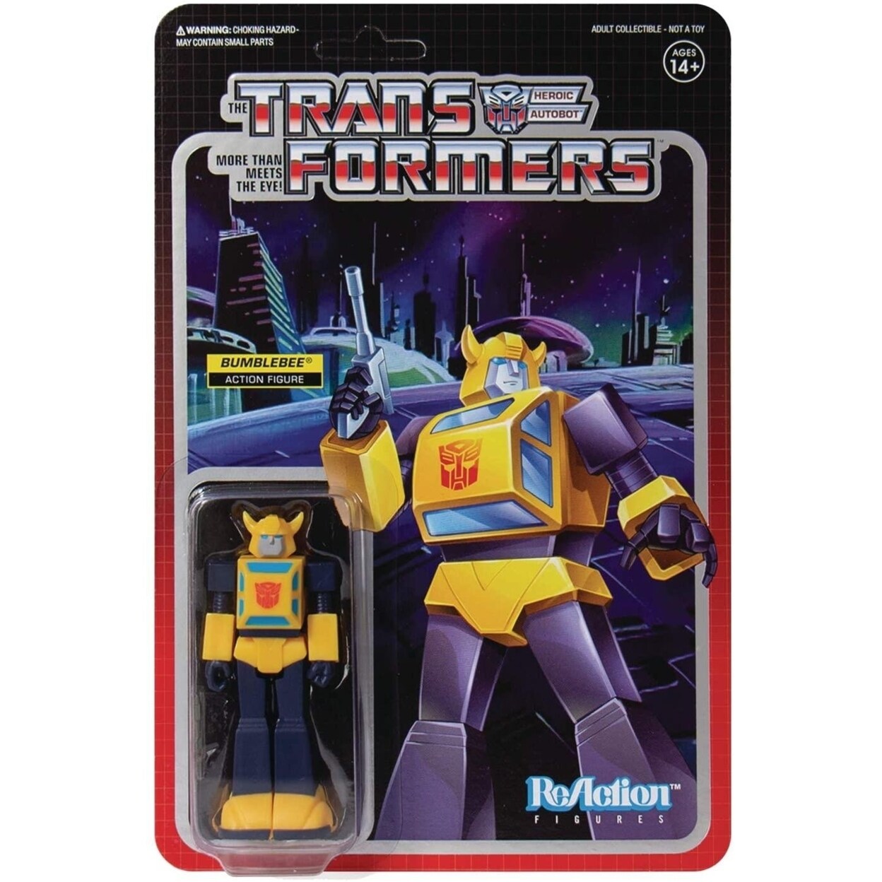Transformers Bumblebee Reaction Figure Retro Themed Autobot Plastic ...