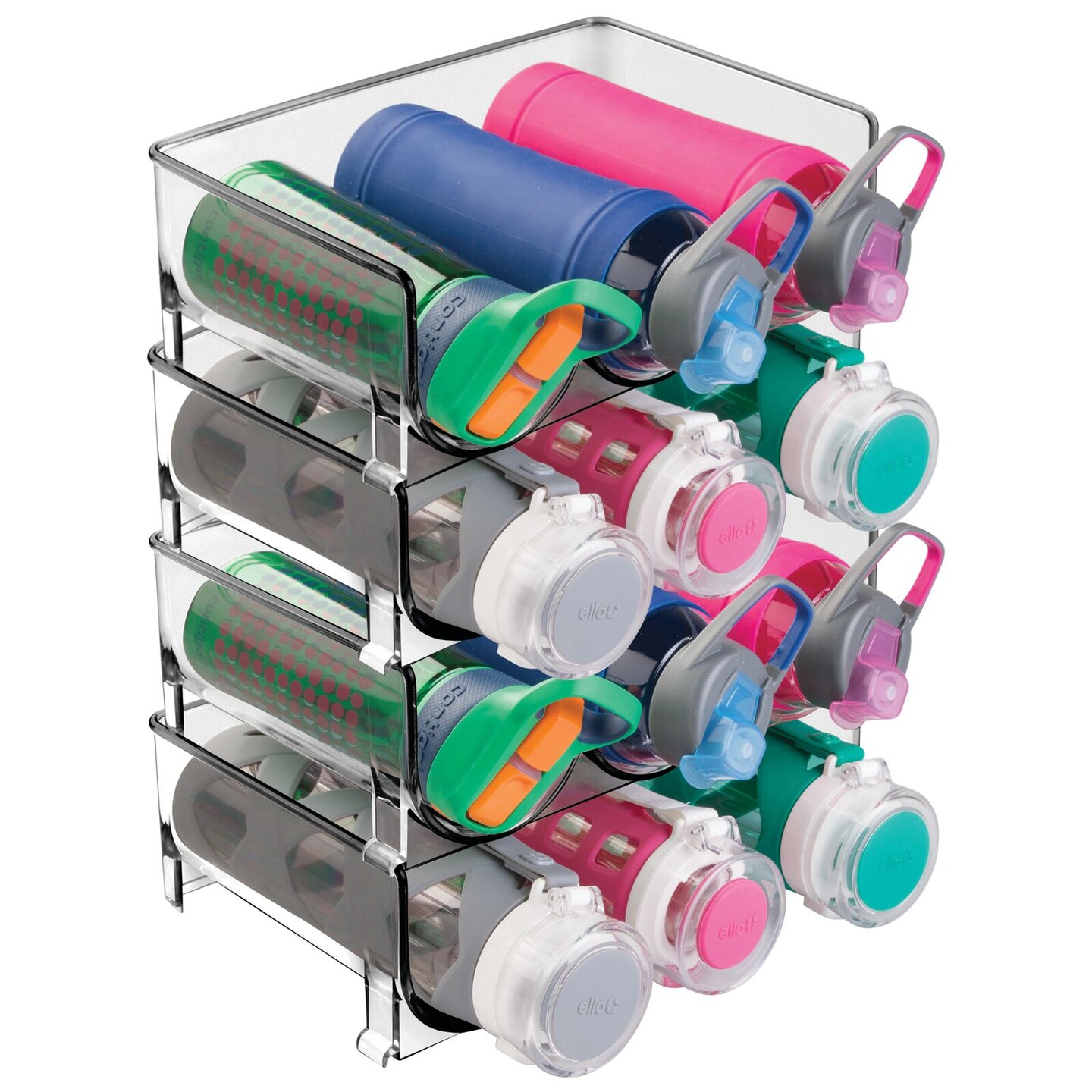 mDesign Plastic Free-Standing Stacking 3 Bottle Storage Rack | Michaels