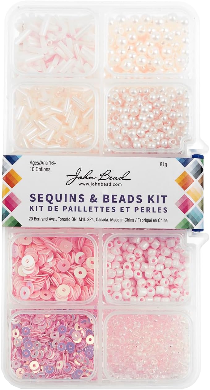 John Bead 10 Types Mix Sequins & Beads Kit | Michaels