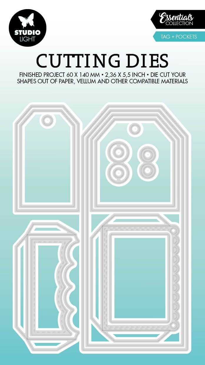 Studio Light Essentials Cutting Die-Nr. 581, Tag + Pocket | Michaels
