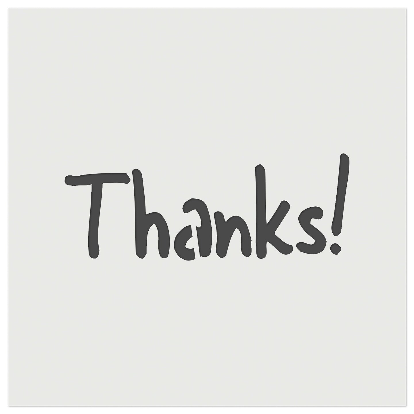 Thanks Fun Text Wall Cookie DIY Craft Reusable Stencil | Michaels