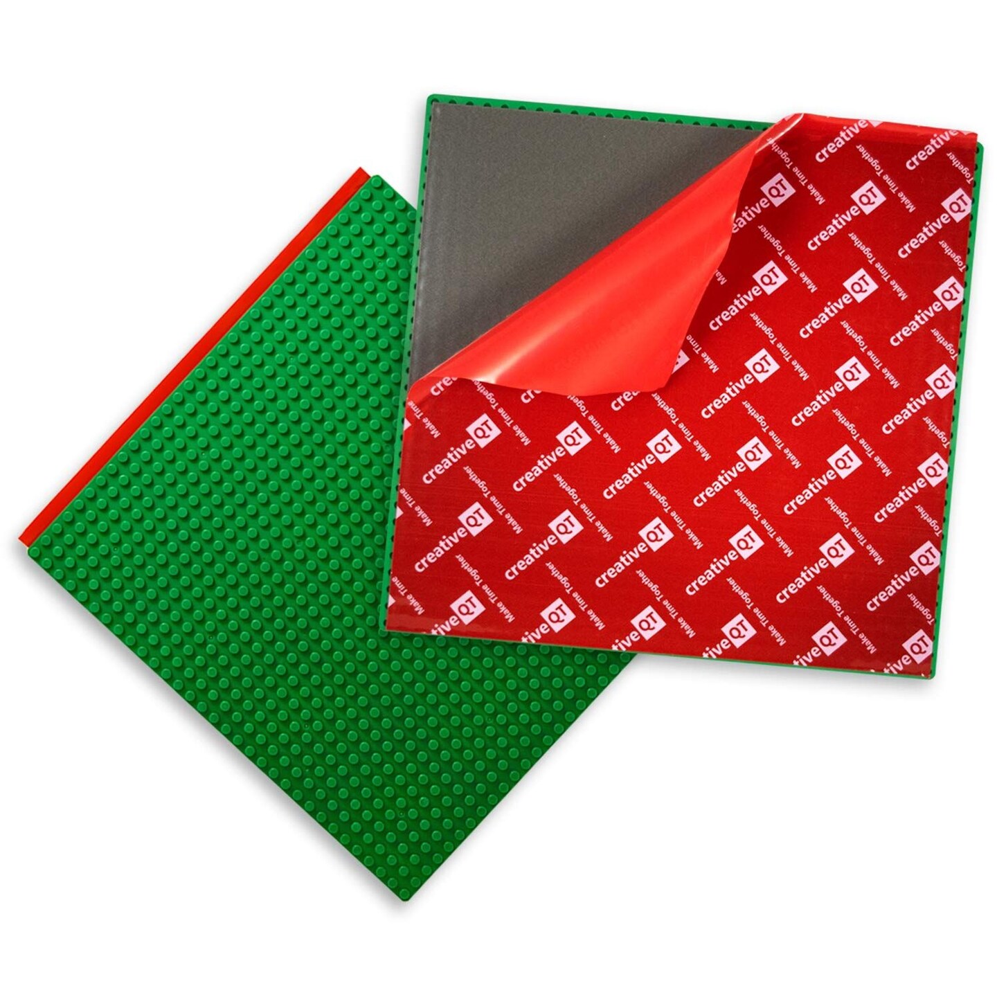 Creative QT MakerBase, Green, 2 Pack, 10”x10” Peel-and-Stick Toy ...