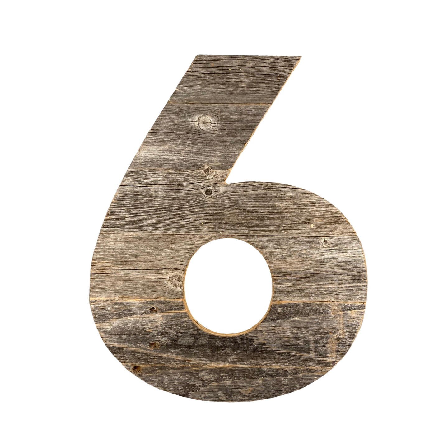 Rustic Farmhouse Large 16" Weathered Gray Decorative Monogram Wood ...