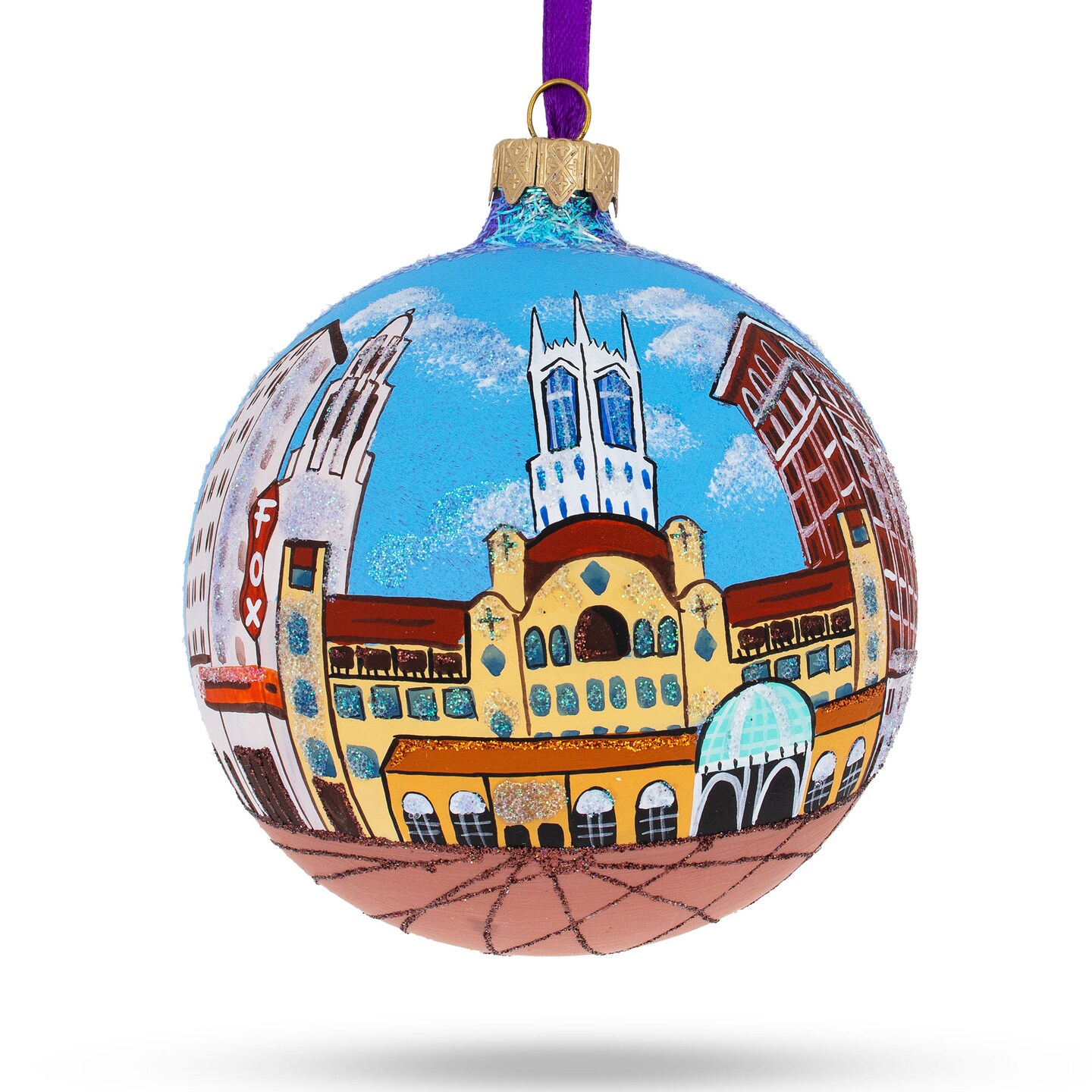 Stockton, California Glass Ball Christmas Ornament 4 Inches | Michaels