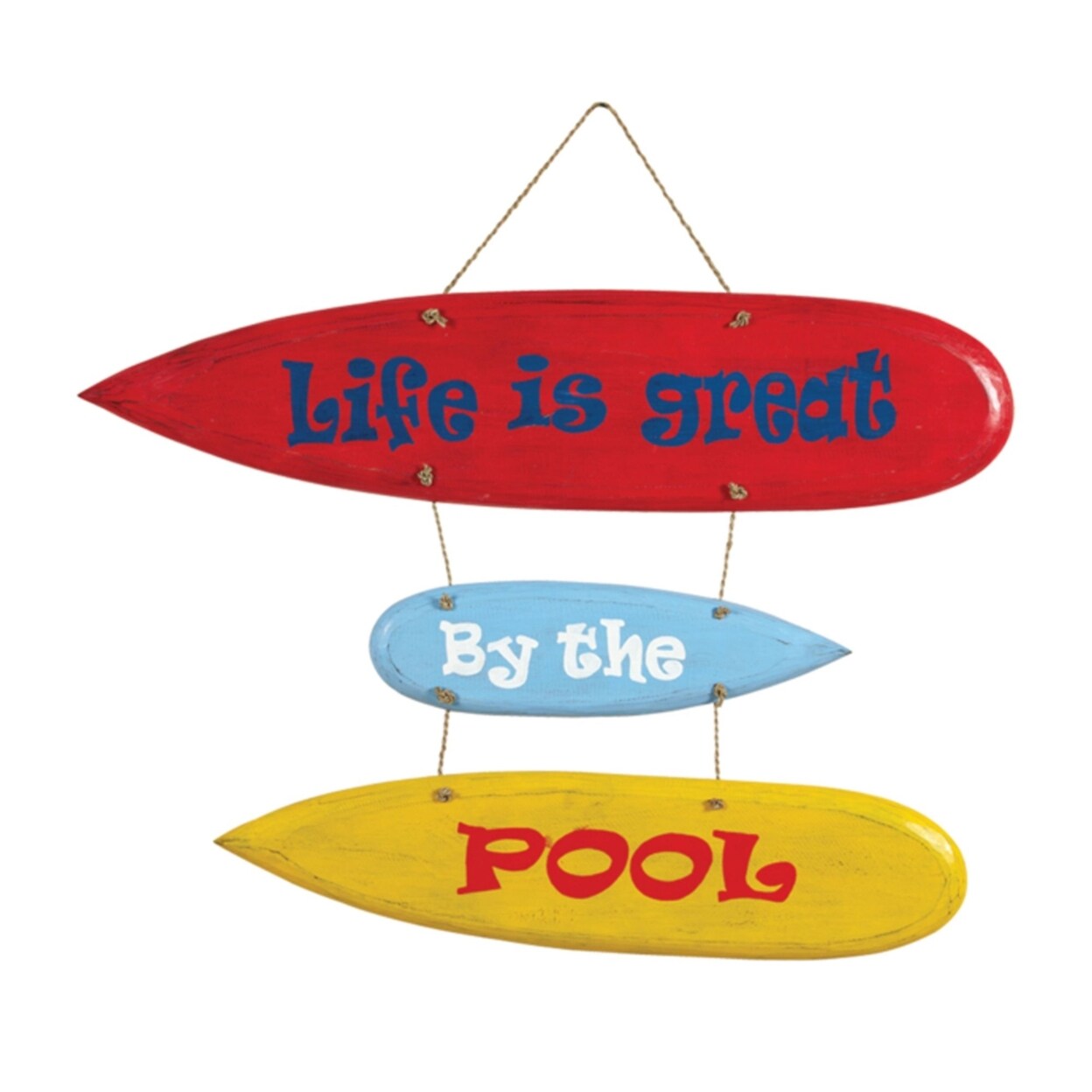 RAM Outdoor Decor Life is Great Wooden Summer Pool Wall Art Sign | Michaels