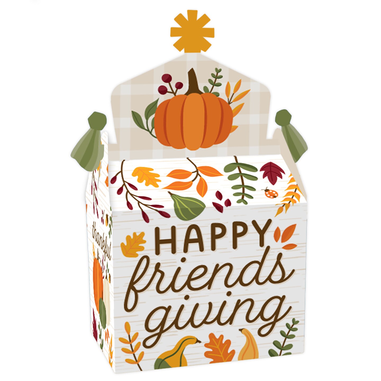 Big Dot of Happiness Fall Friends Thanksgiving - Treat Box Party Favors ...