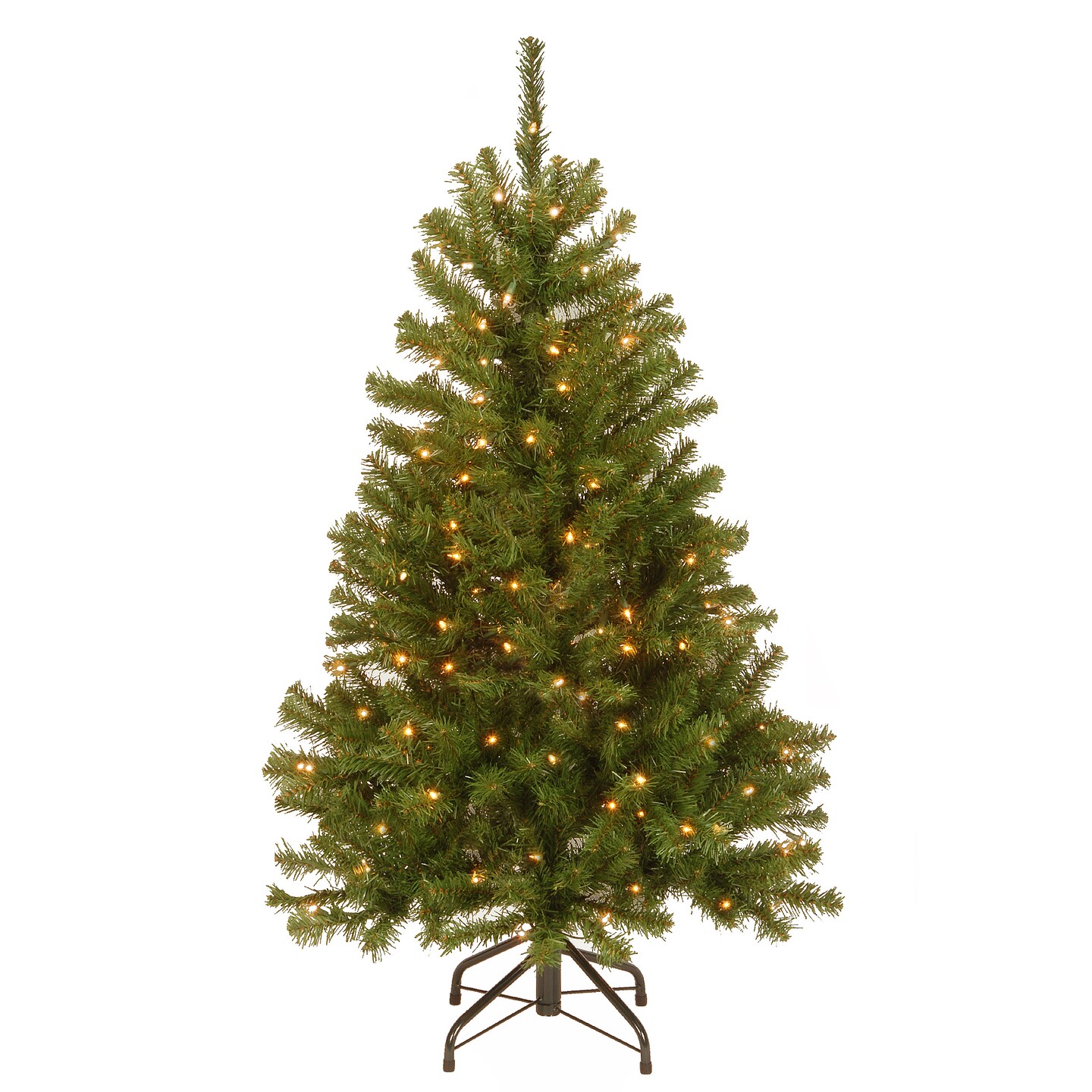 National Tree Company 4.5ft. Pre-Lit North Valley® Spruce Artificial ...