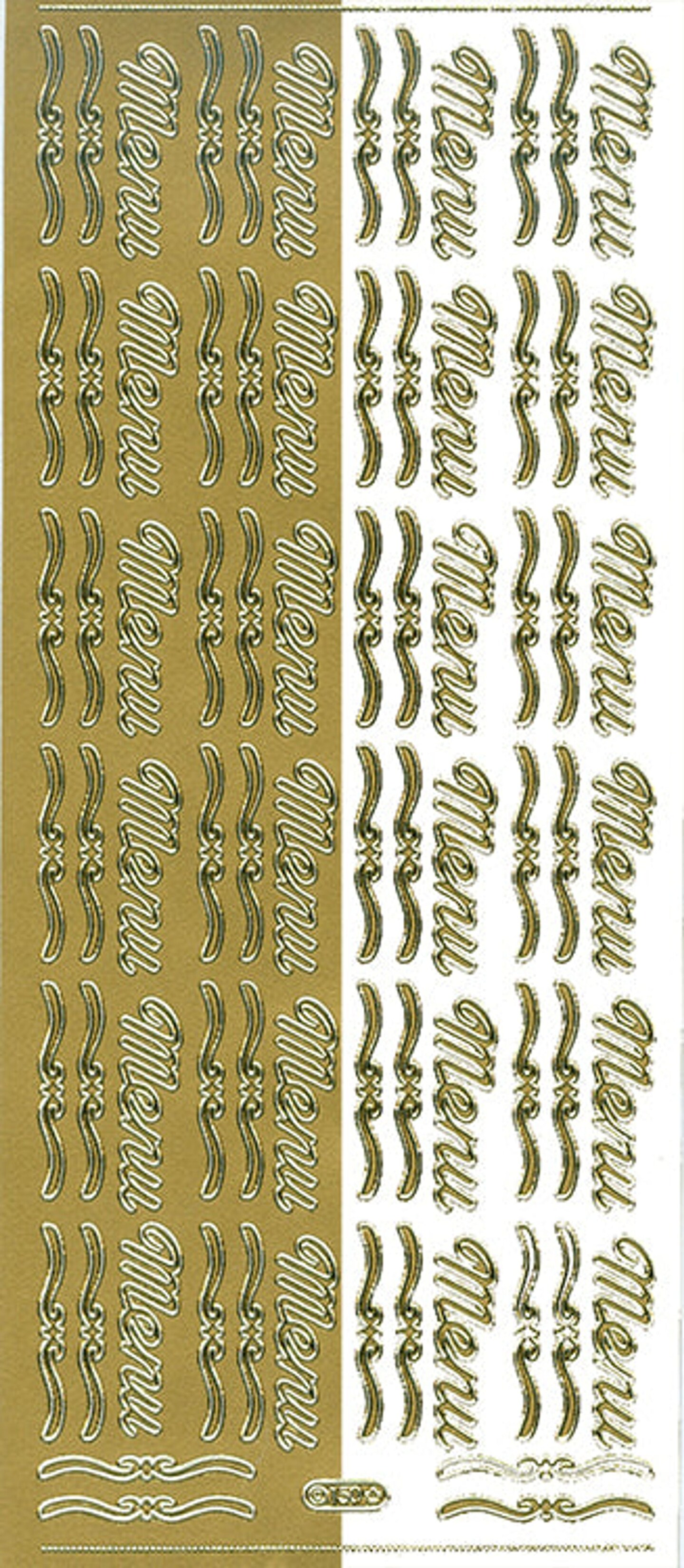 Starform Deco Stickers - Menu - Gold | Michaels