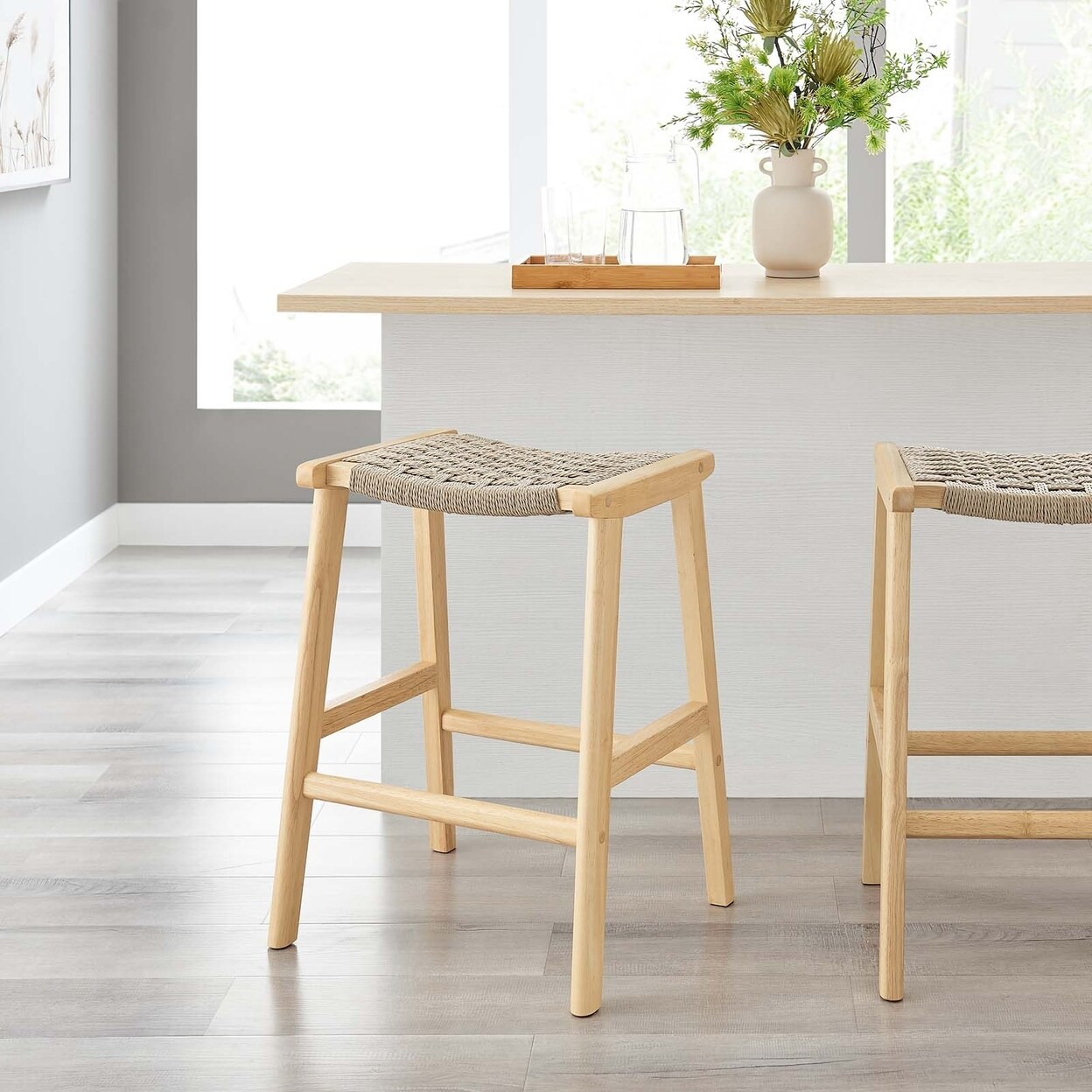 Modway Saoirse Wood Counter Stool - Set of 2 | Michaels