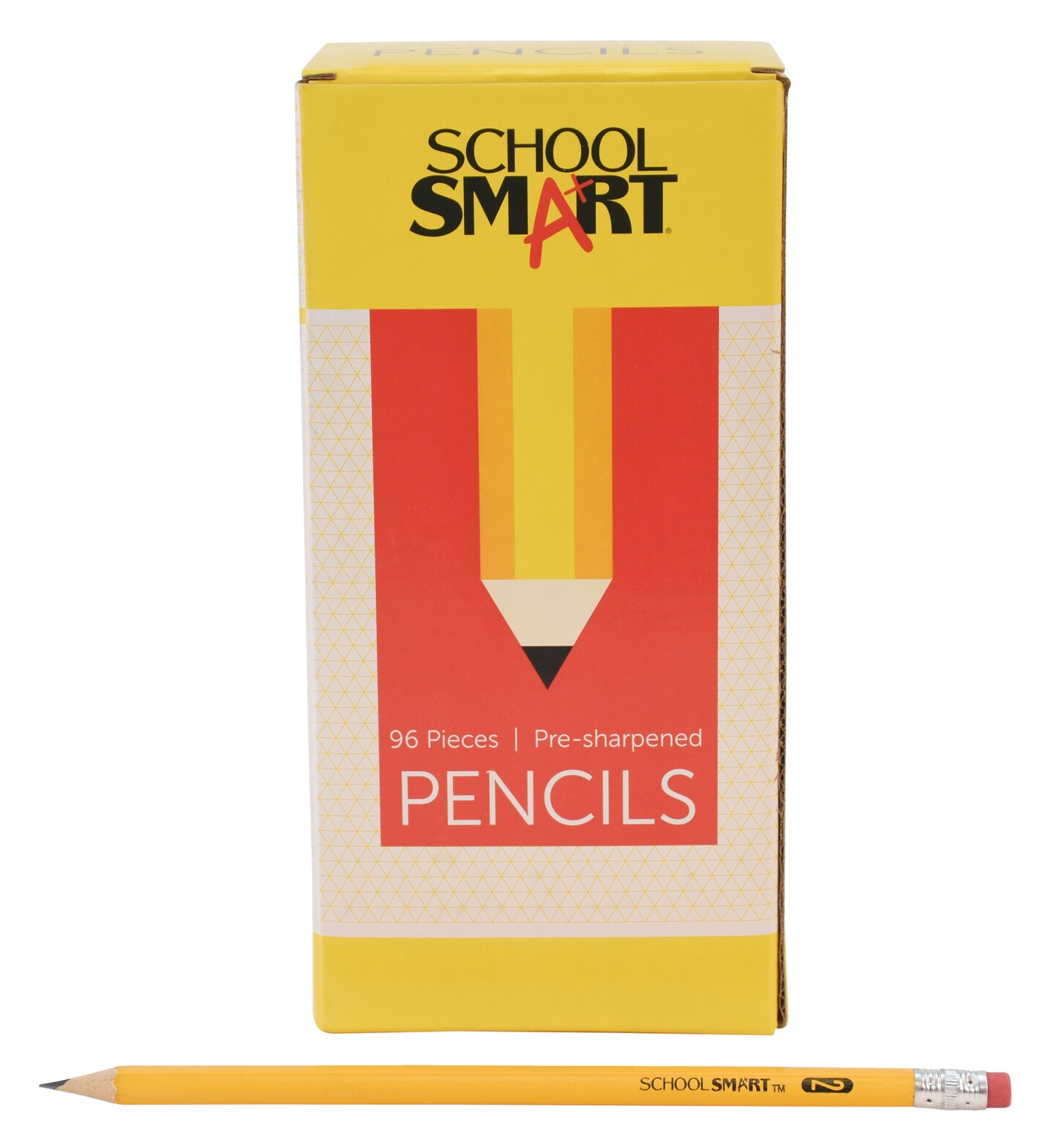 School Smart No 2 Pencils, Pre-Sharpened, Hexagonal with Latex-Free ...