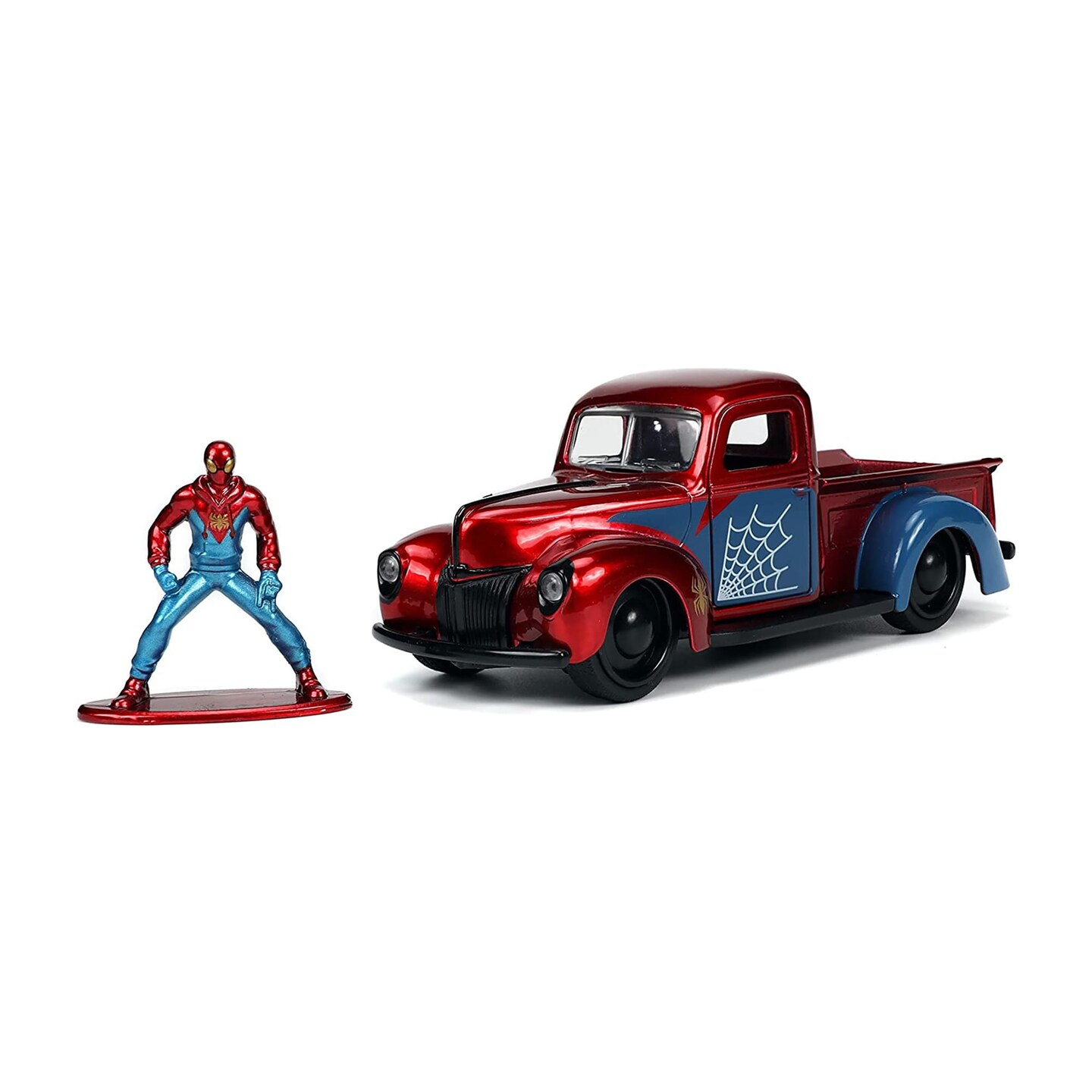 Marvel 1:32 Proto-Suit Spider-Man 1941 Ford Pickup Diecast Car and ...
