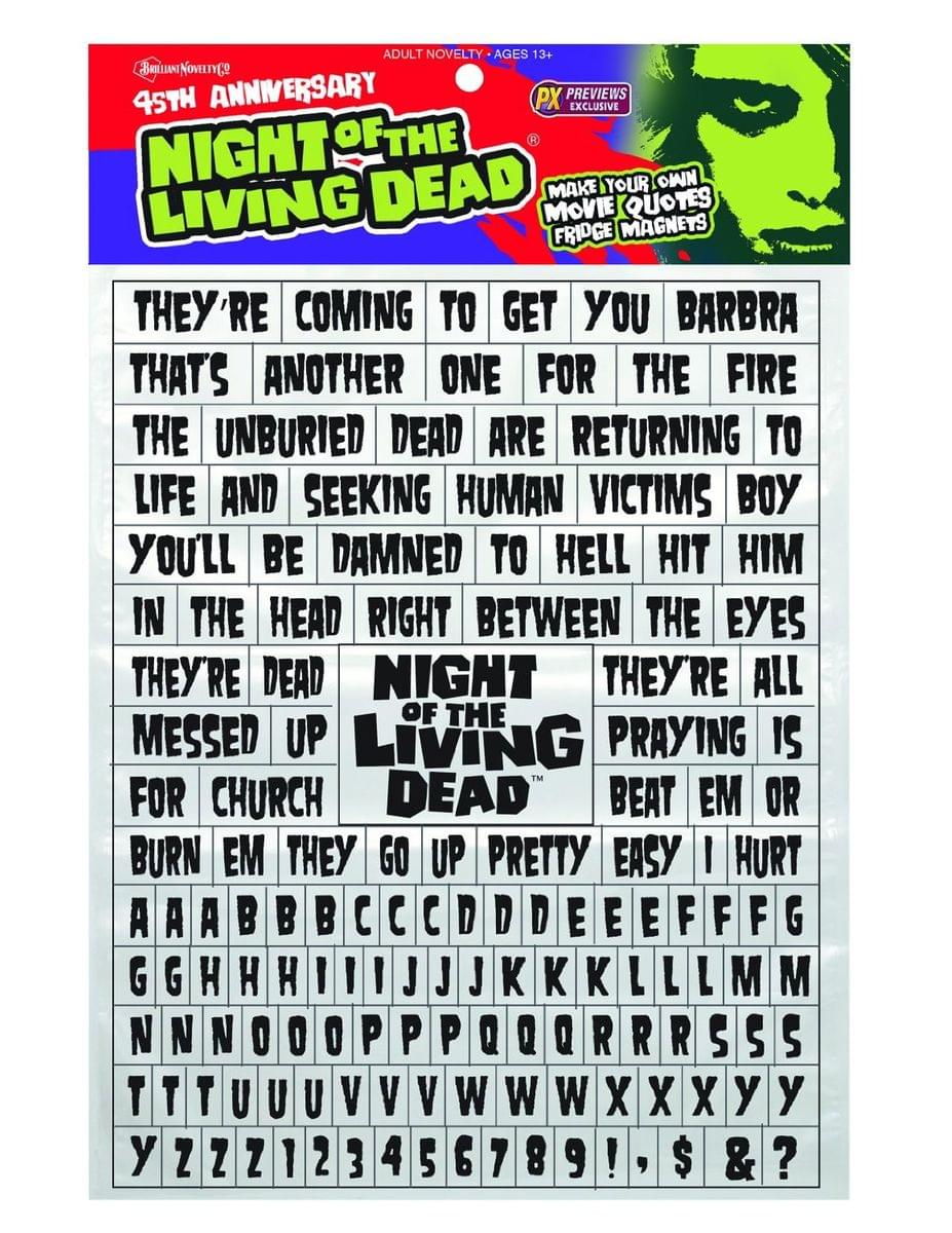 Night of The Living Dead Word Puzzle Magnet Set | Michaels
