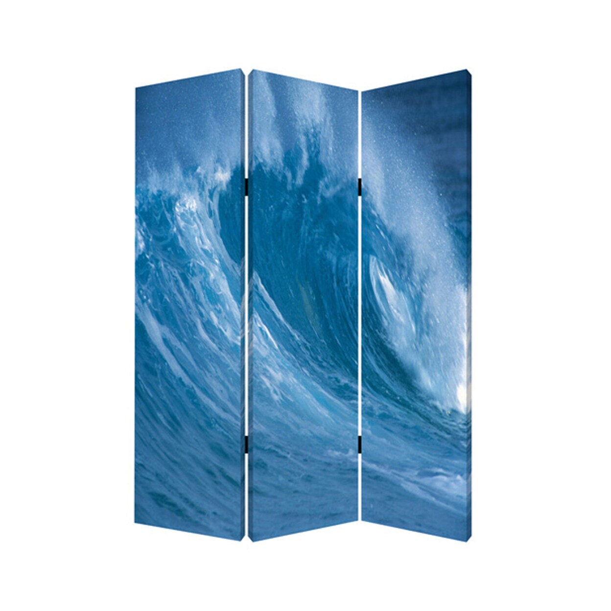 Screen Gems Home Decorative Wave Screen Room Divider - 3 Panel, Color ...